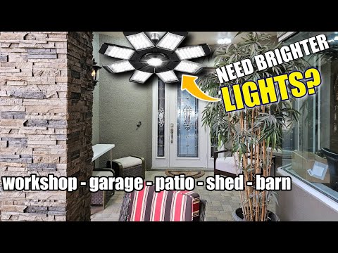 VERY BRIGHT LED Lights | Screw into existing socket | EASY INSTALL | workshop-garage-shed-patio-barn