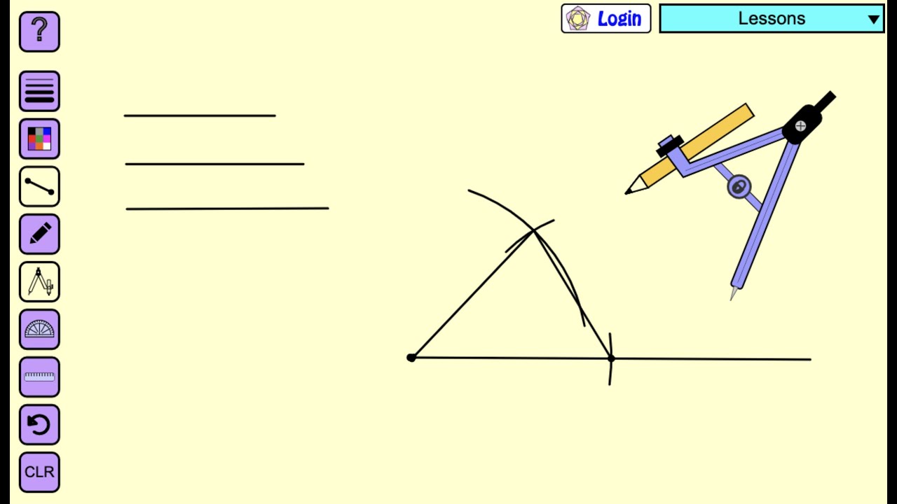 Construct a Triangle with Three Given Line Segments