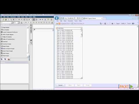Learn IBM Cognos 10 Report Studio Tutorial Using JavaScript to manipulate value prompt ...