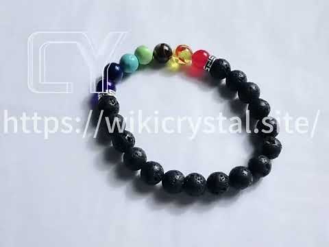 7 Chakras Essential Oil Diffuser stretch Bracelet Braided Rope Natural Stone Beads Bracelet