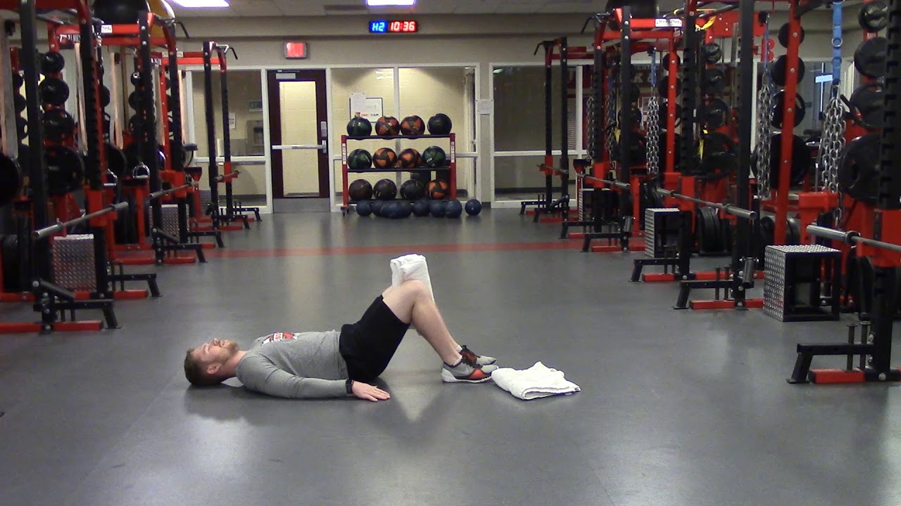 Towel Glute Bridge
