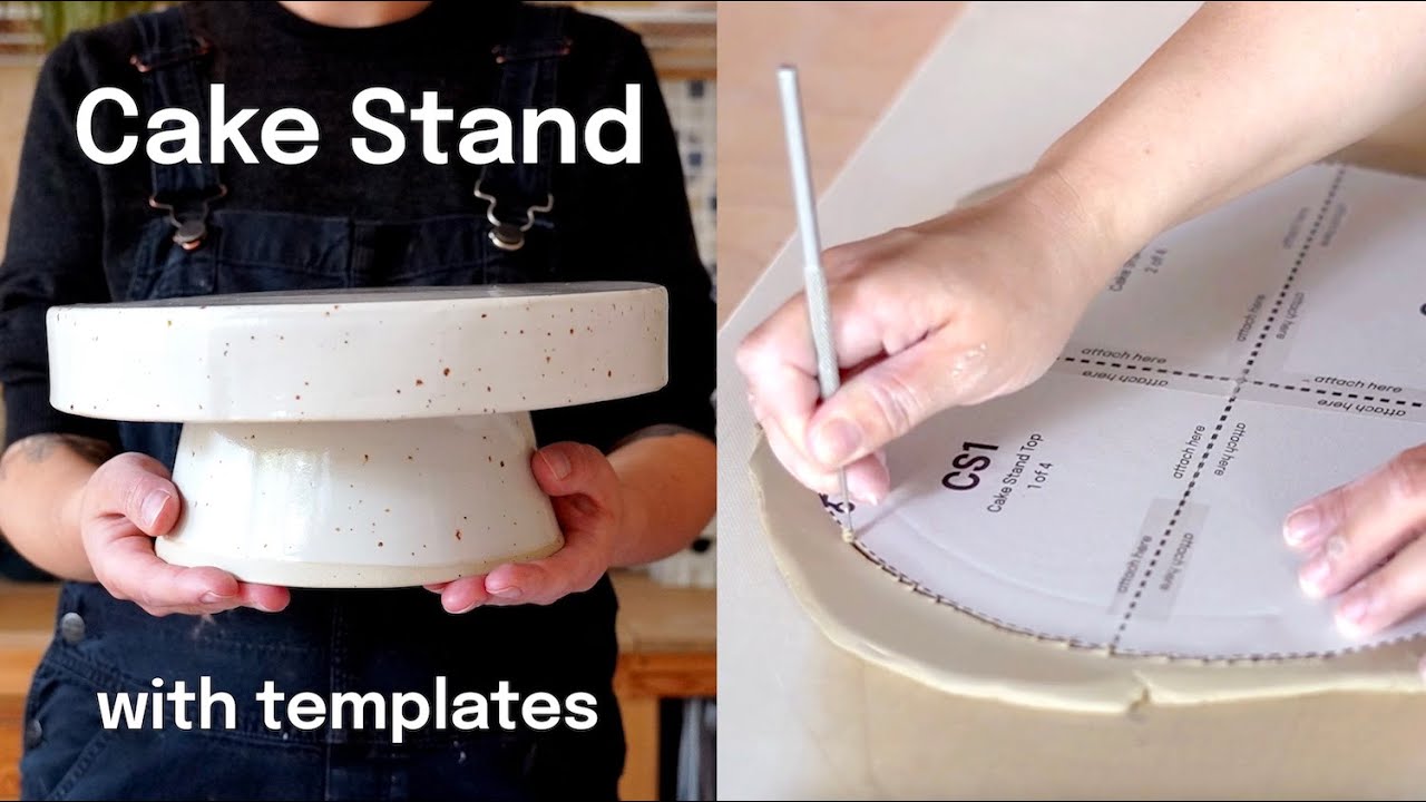 Cake stand tutorial with paper templates