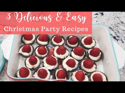 Christmas Party Appetizers | 3 Easy Party Recipes