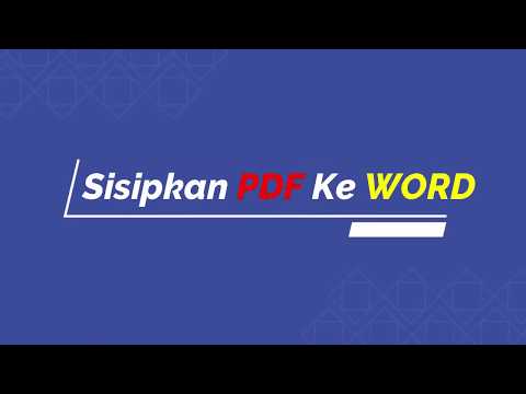 Sisipkan File PDF ke Word