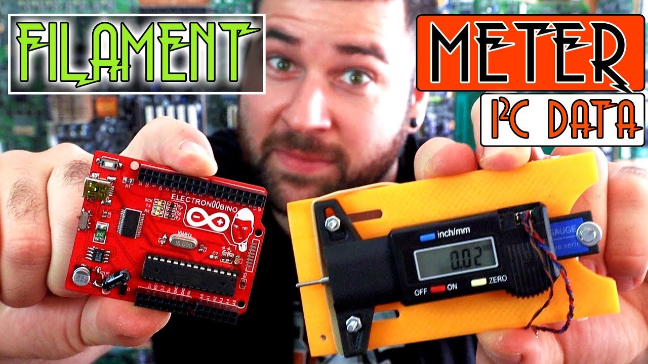 Caliper and Arduino i2c - measure 3D filament