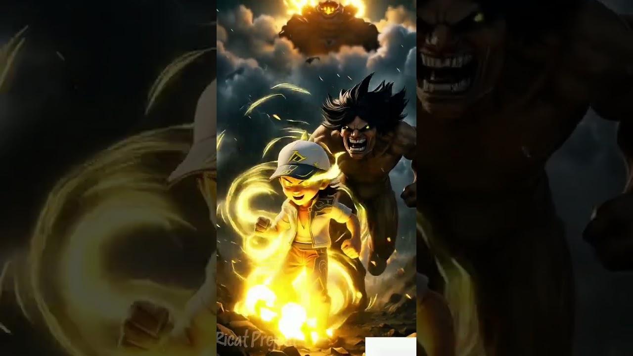 BoBoiBoy x Titan😱 #boboiboy #animation #trending #shorts