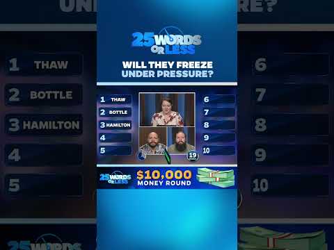 💰️ The $10K prize is within reach—if they don’t freeze up! #25WordsorLess