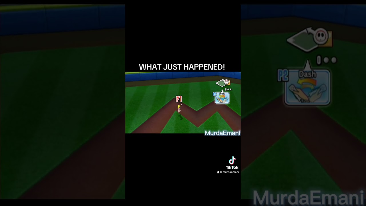 Princess peach does the unusual? #mariosupersluggers #nintendo #wii