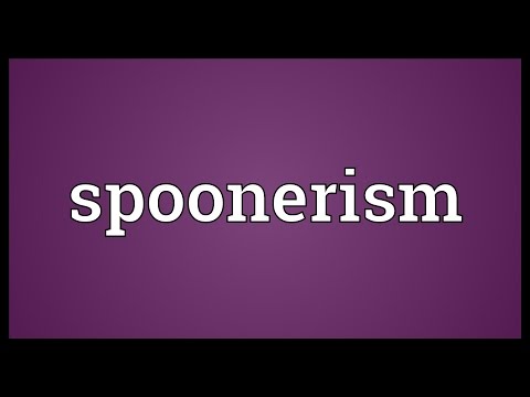 Spoonerism Meaning