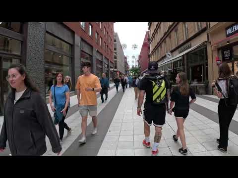 STREETWALKING TOUR STOCKHOLM 4K MYNTTORGET-DROTTNINGGATAN-SERGELS TORG