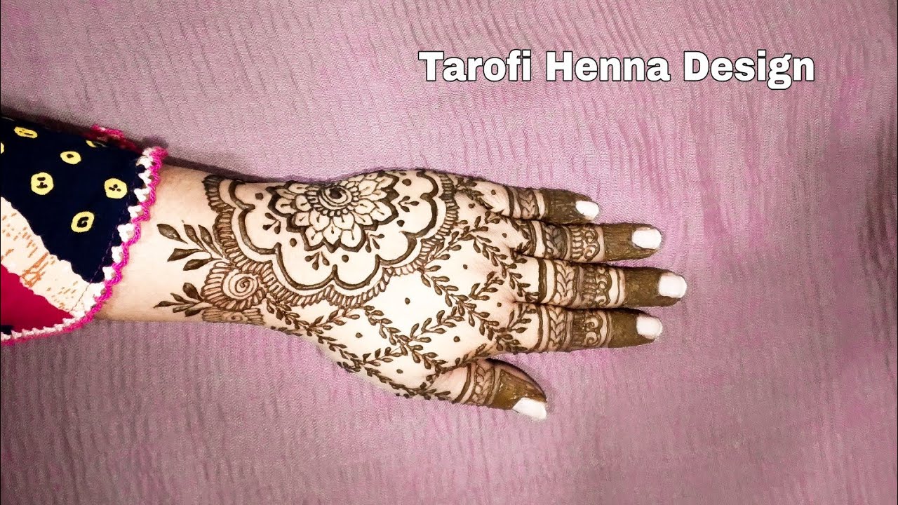 Semi Bridal Mehndi Design | Party Henna Design #mehndi #henna #semibridalmehndi #partyhennadesign 