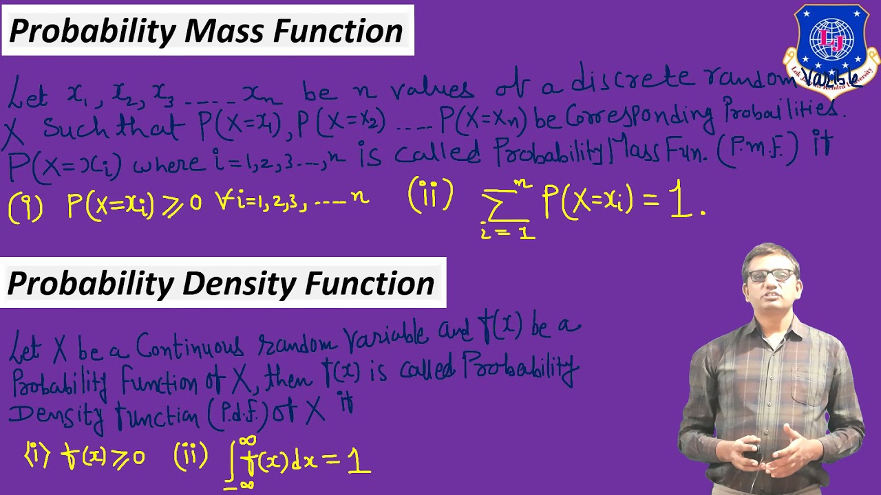 AM Lecture 20 PMF & PDF in Probability