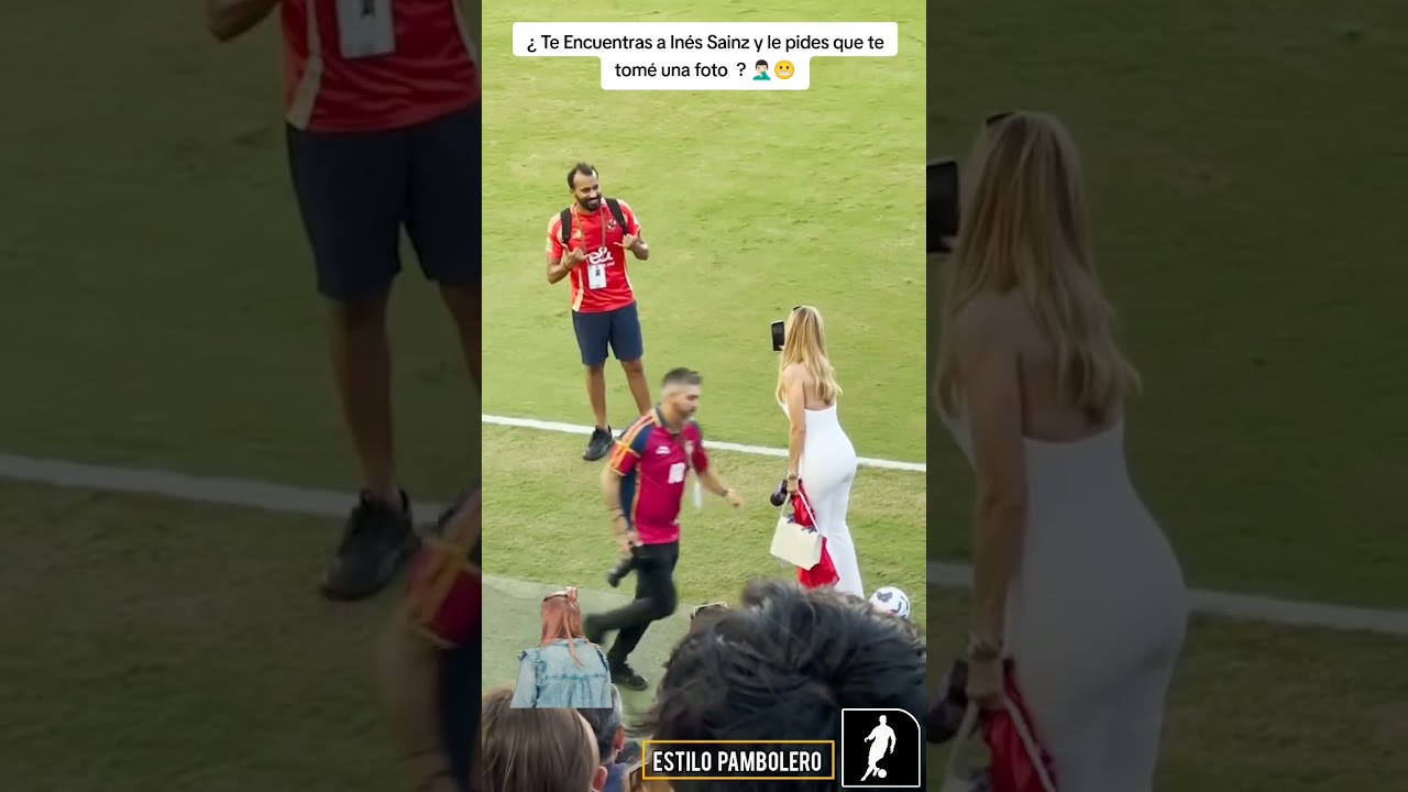 Te encuentras a Inés Sainz y ¿ Le pides que te tomé una foto ? #ines #sainz #foto #tvazteca #guapa
