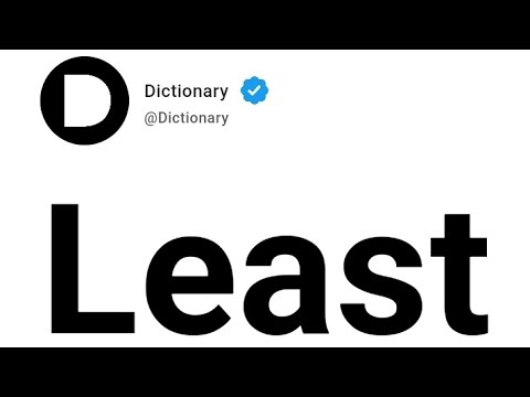 Least Meaning In English