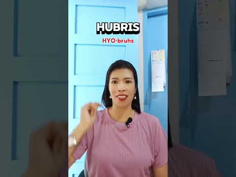 HUBRIS | Comment how you'd use this word in a sentence π #English #VibrantV