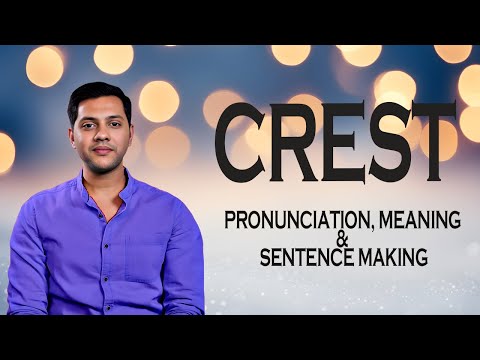 Crest - Meaning & Pronunciation Word World Audio Video Dictionary