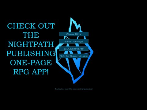 One-Page RPG App – Nightpath Publishing | Home