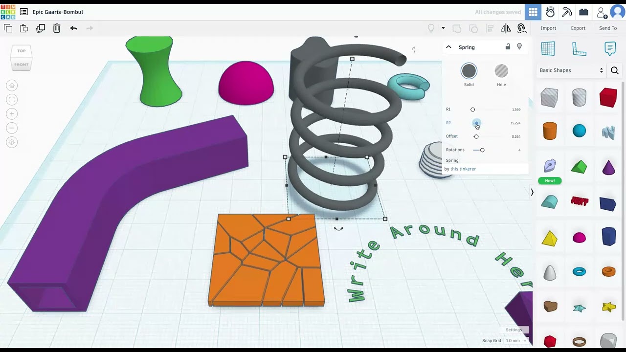 Exploring Shape Generators in Tinkercad