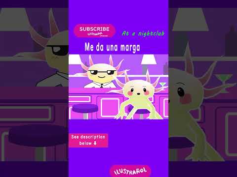 ME DA UNA MARGARITA 🍸 At a nightclub 🌃 Learn Spanish with Ilustrañol #spanish #スペイン語 #스페인어 #español