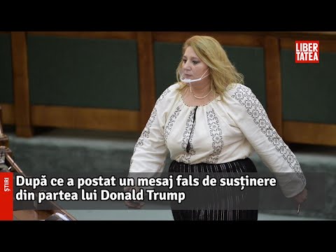Diana Șoșoacă, ținta ironiilor pe Facebook după ce a postat un mesaj fals de susținere...