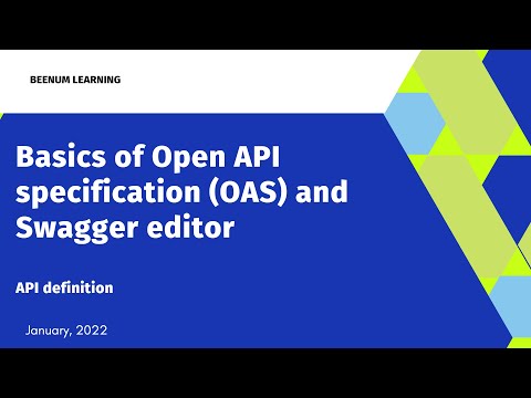 Basics of Open API specification (OAS) and Swagger editor | API definition | What is OpenAPI?