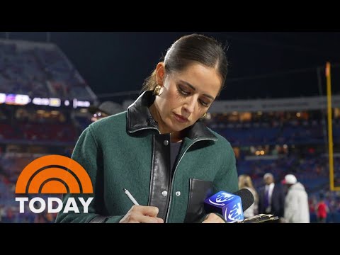 What's it like to report from the NFL sidelines? Get an inside look