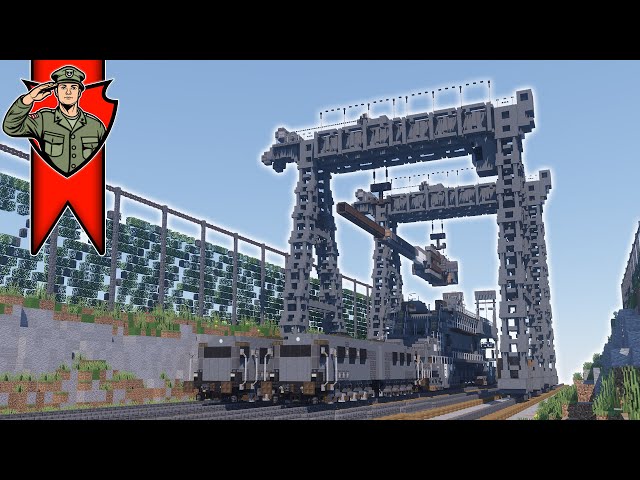 Schwerer Gustav Railway Gun Diorama (1.5:1 Scale) Minecraft Map