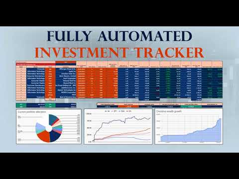 Professional investment tracking spreadsheet