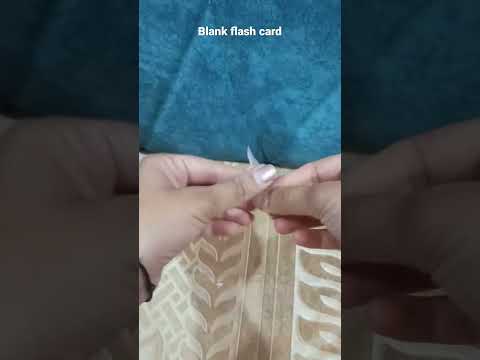 Unboxing blank flash cards 200 GSM total 150 cards just rupees 300.