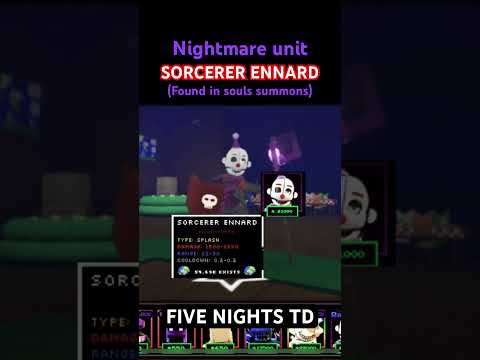 Cast a spell with Sorcerer Ennard π§π»ββοΈin Five Nights TD (Roblox) #fntd #roblox #fivenightstd