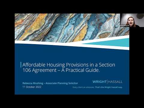 Affordable Housing Provisions in a Section 106 Agreement - A practical guide