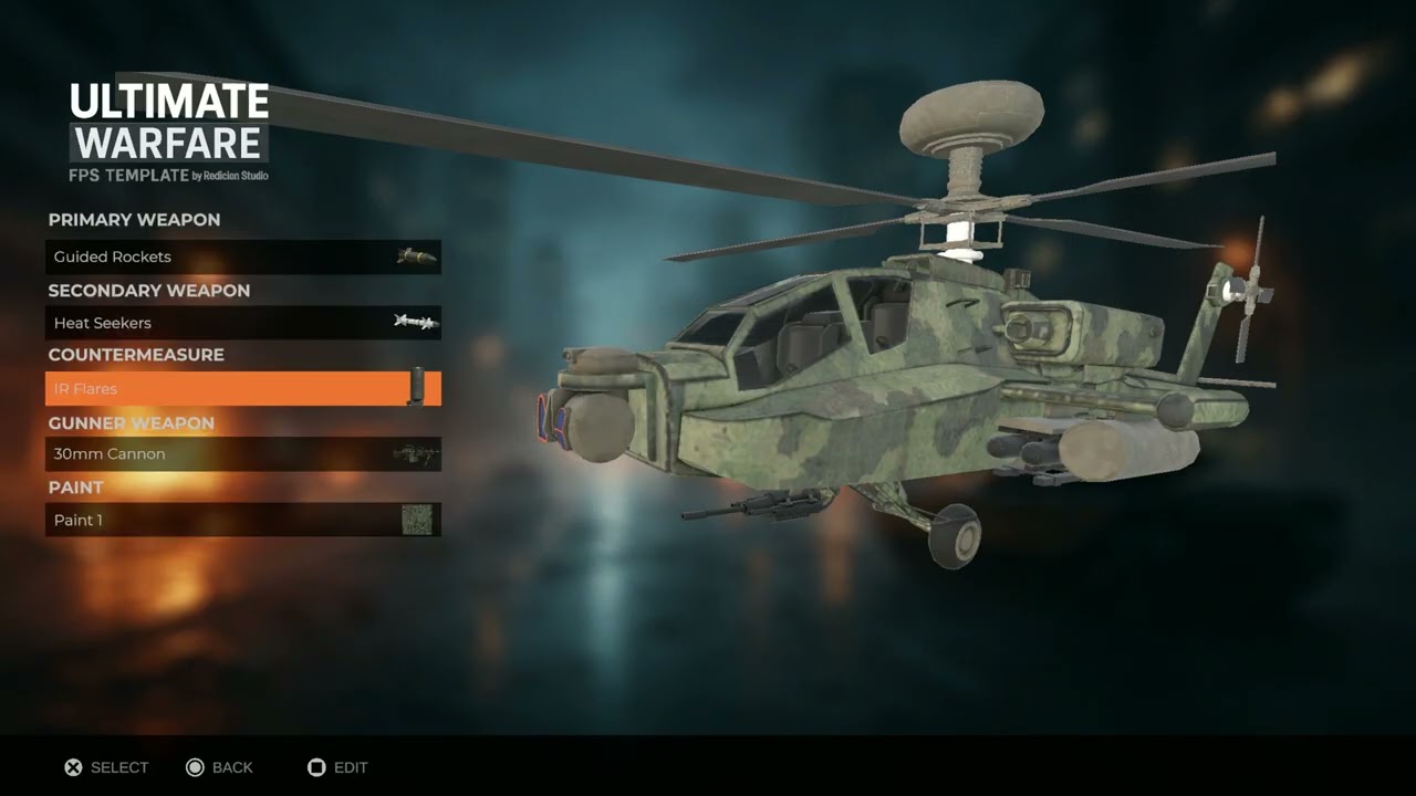Unity Attack Helicopter System – FPS Multiplayer Template (Ultimate Warfare)