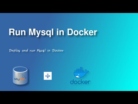 Run Mysql in Docker