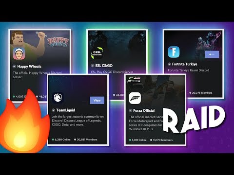 RAIDING OFFICIAL DISCORD SERVERS 🔥