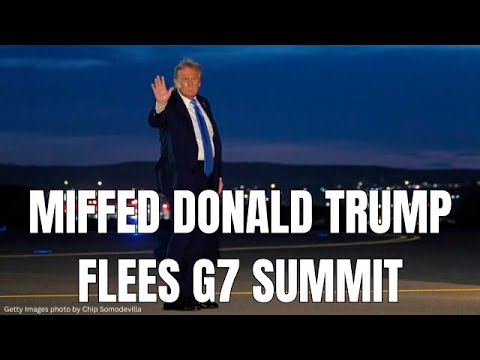 Miffed Donald Trump flees G7 summit