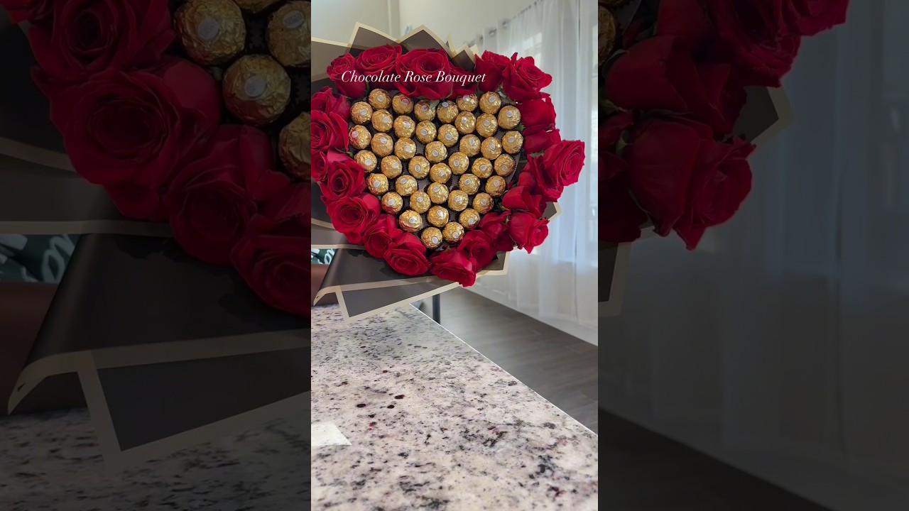 Ferrero Rocher Rose Bouquet 🌹This one gave me a run for my money honey!! But it came out beautiful!
