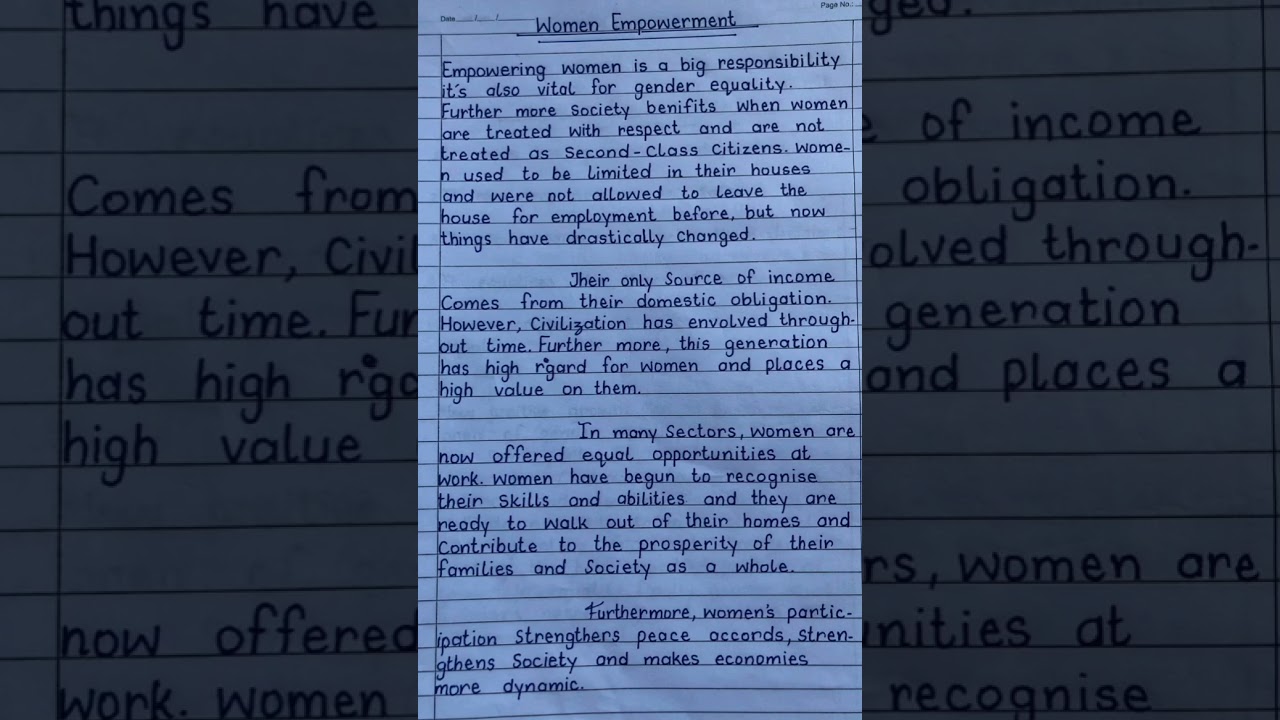 gender equality |women empowerment #essaywriting #shorts #viral