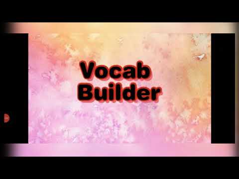 English | Word Meaning | Vocabulary | Synonyms | Antonyms