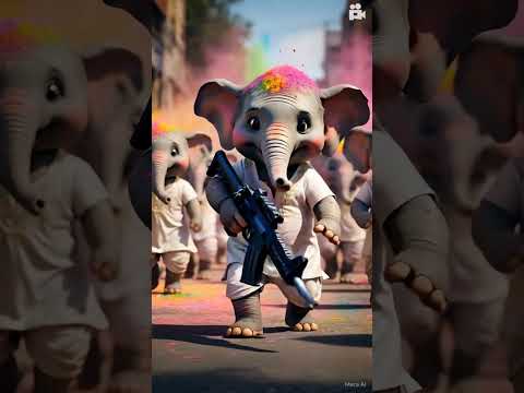 angry elephant #aivideo #cartoon #elephant
