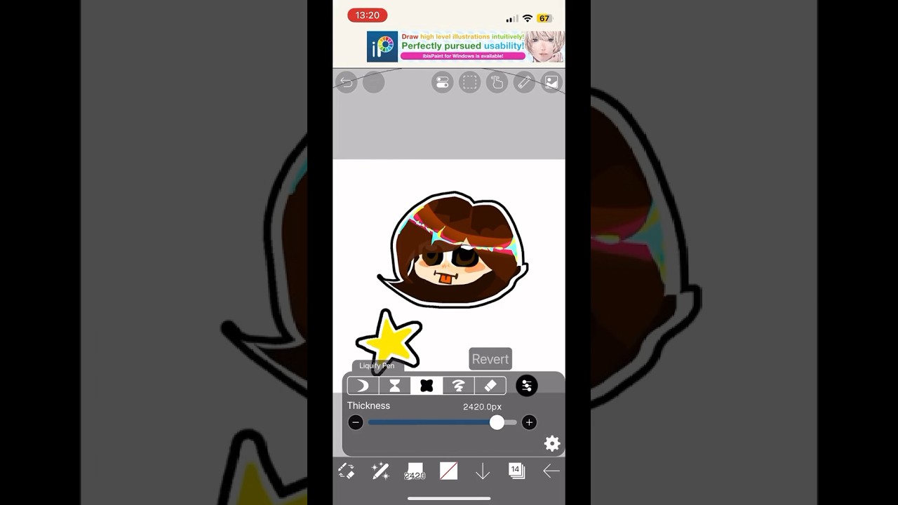 Art tutorial on Ibis paint! A new art Gacha hack! Cute :3