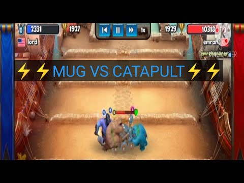 Castle crush gameplay ll Mug VS Catapult ll. #CRAZYFORGAME