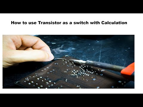How to use Transistor as a Switch with Calculations