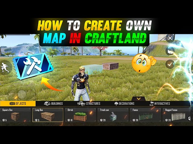 Craftland Mode Tip in Free Fire Max: How to Create a Custom Map?, Free ...