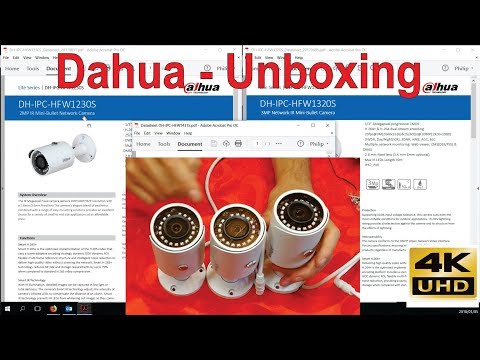 Unboxing of HFW1230. HFW1320, HFW1431 IP cameras (specs compared)