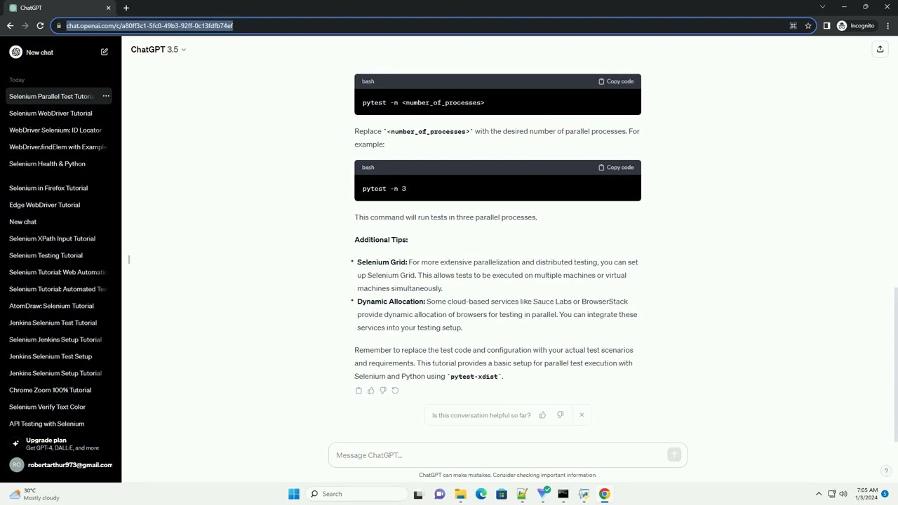 parallel test execution in selenium python