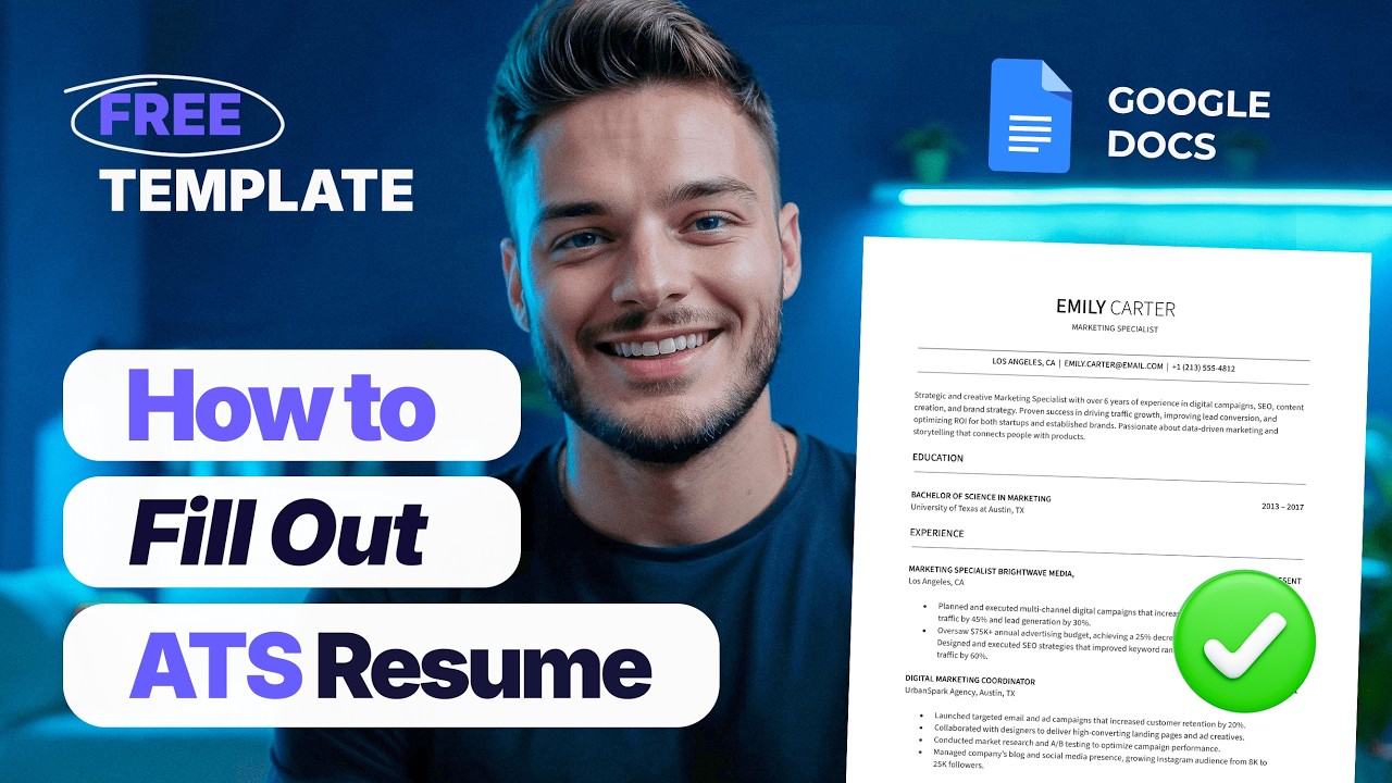 How To Make Your Resume Pass Every ATS In 2025 (Free Template)