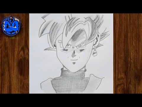 How To Draw Goku Black SUPER SAIYAN ROSE || Easy anime drawing ideas for beginners || Anime drawings
