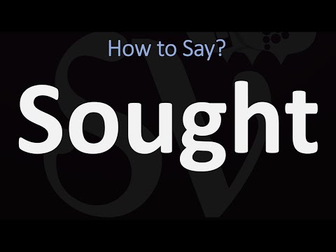 How to Pronounce Sought? (CORRECTLY)