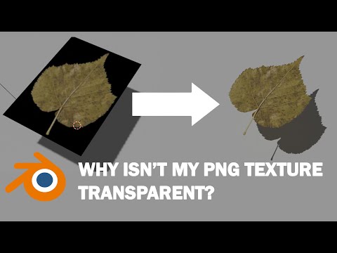How to make PNG Textures Transparent? | Blender 3D