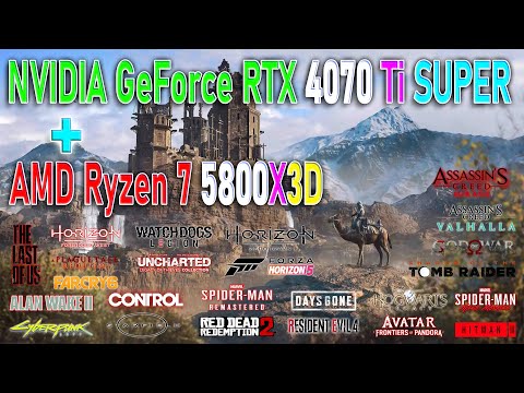 NVIDIA GeForce RTX 4070 Ti SUPER + AMD Ryzen 7 5800X3D | Test in 24 Games